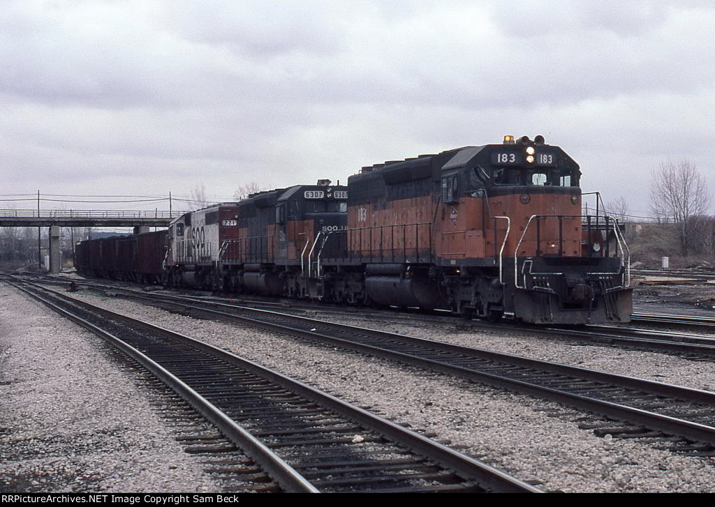 MILW 183, SOO 6307, and 771